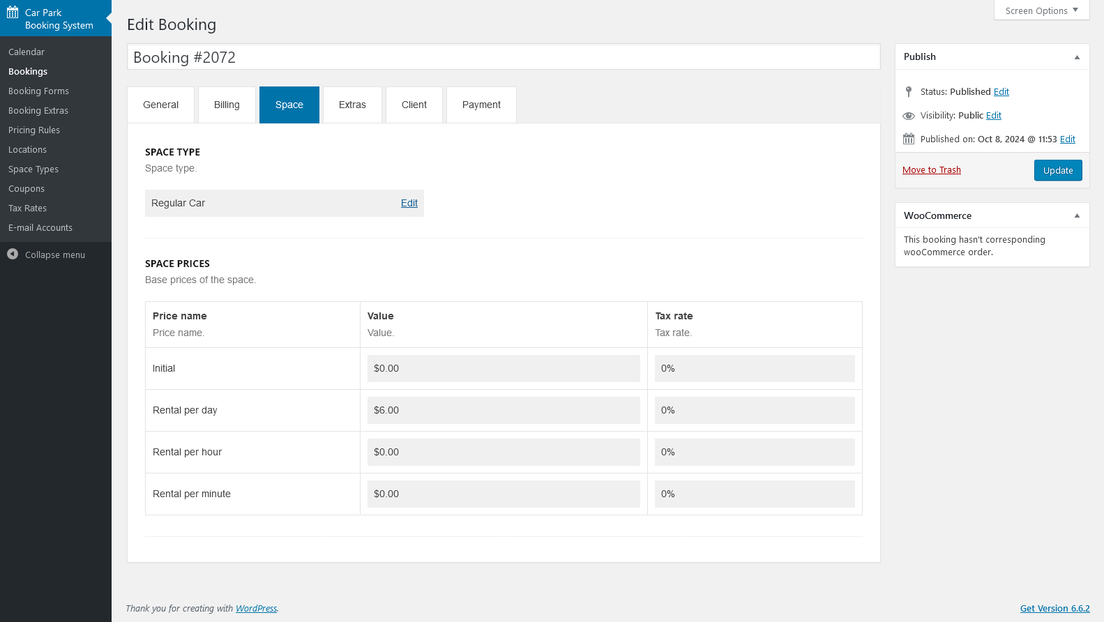 Car Park Booking System for WordPress by QuanticaLabs | CodeCanyon