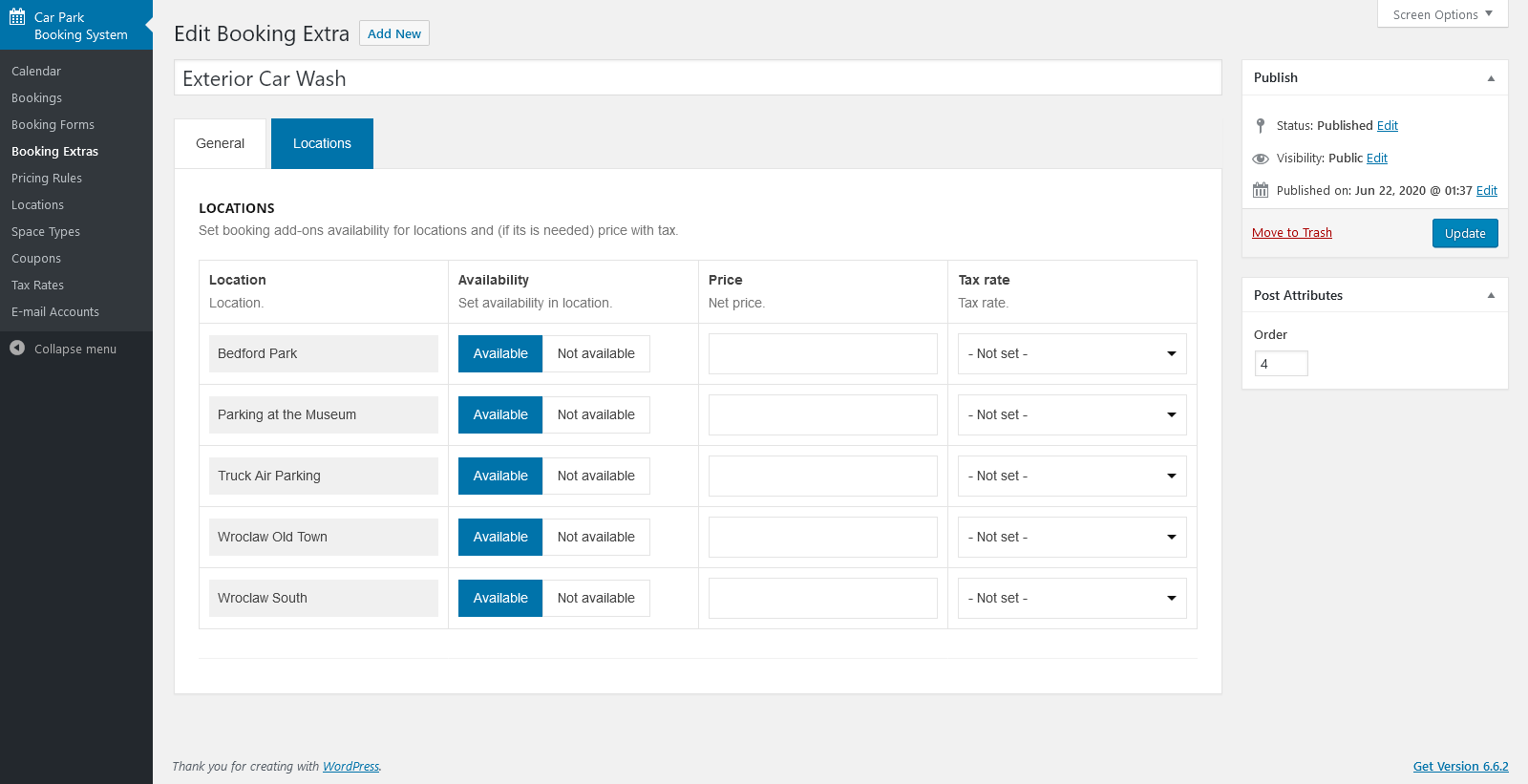 Car Park Booking System for WordPress by QuanticaLabs | CodeCanyon