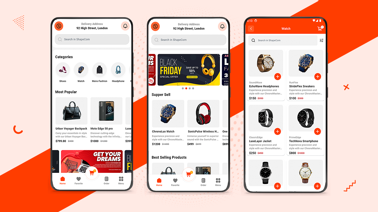 ShapeCom - Flutter eCommerce UI Kit by OvoSolutions | CodeCanyon