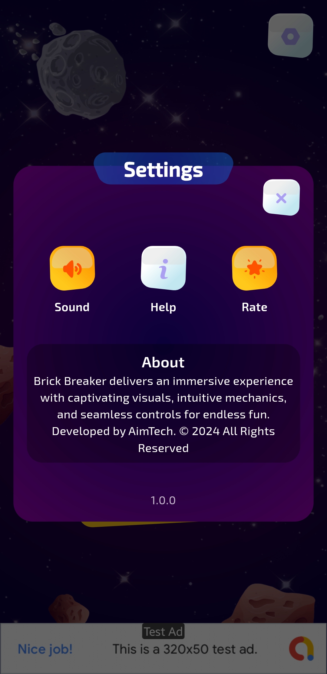 Brick Breaker Game with AdMob for Android & iOS Flutter + Flame by Aim_Tech