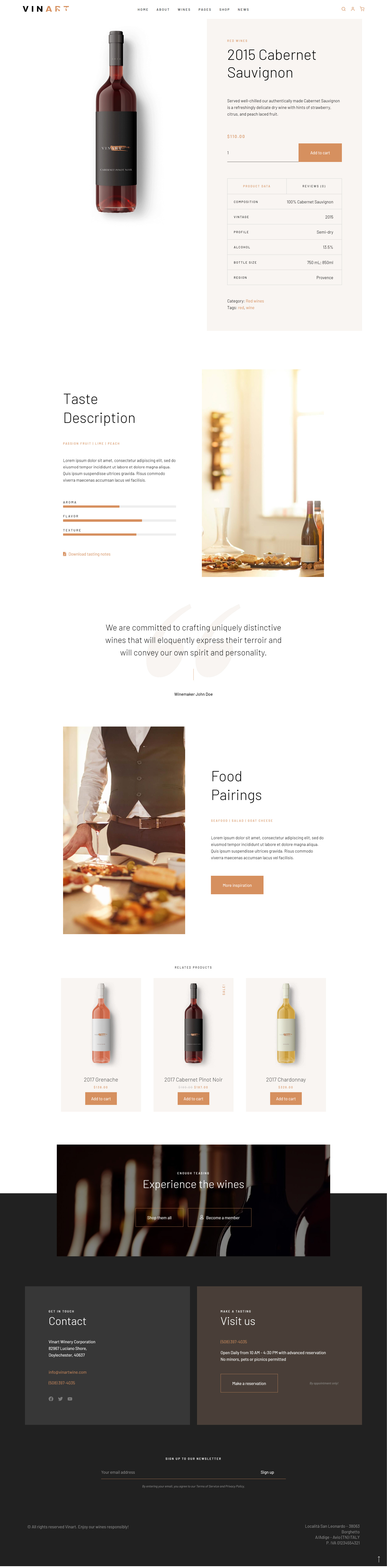 Vinart - Wine WordPress Theme by disgogo | ThemeForest