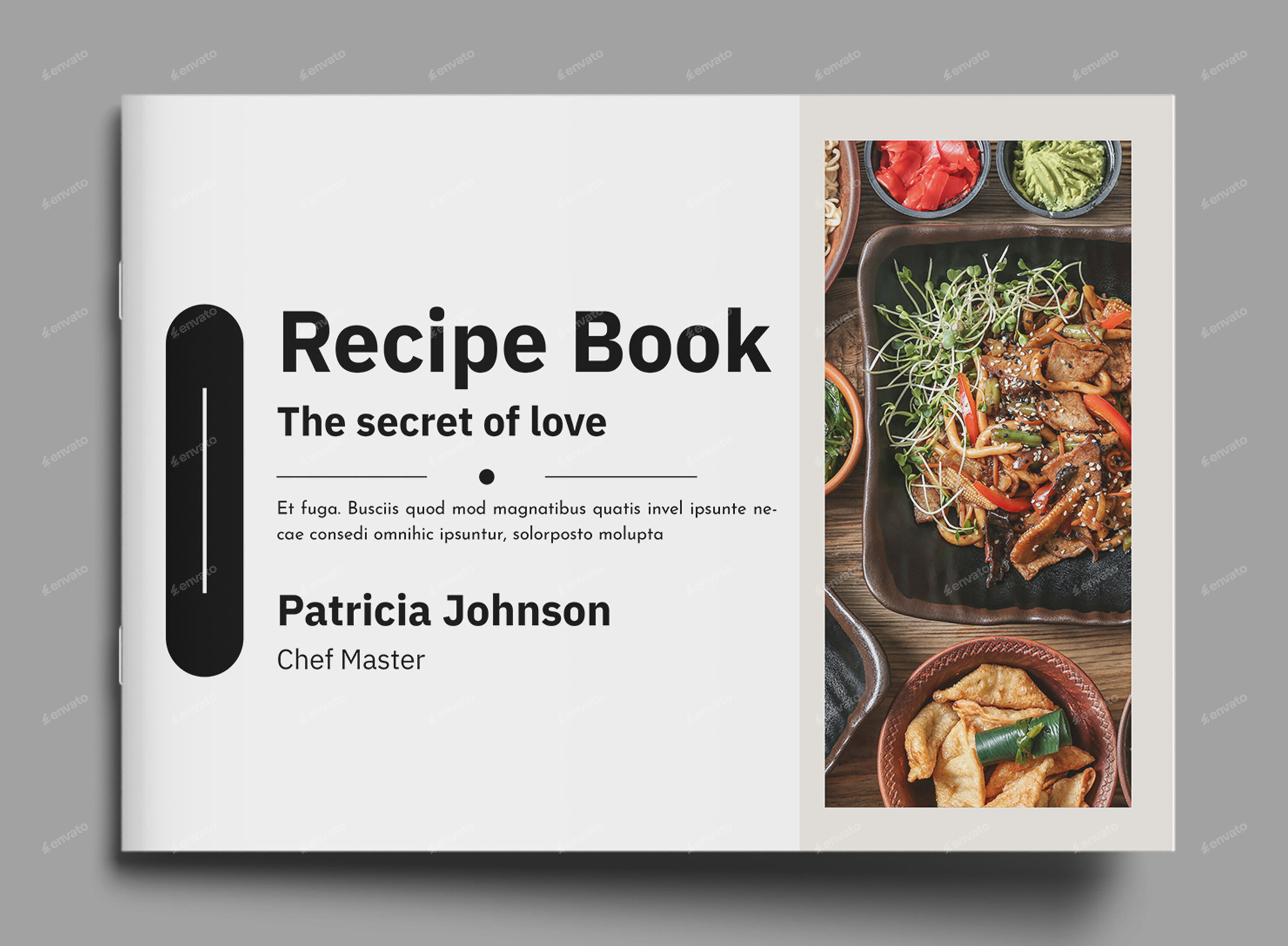 Recipe Book Template Layout, Print Templates | GraphicRiver