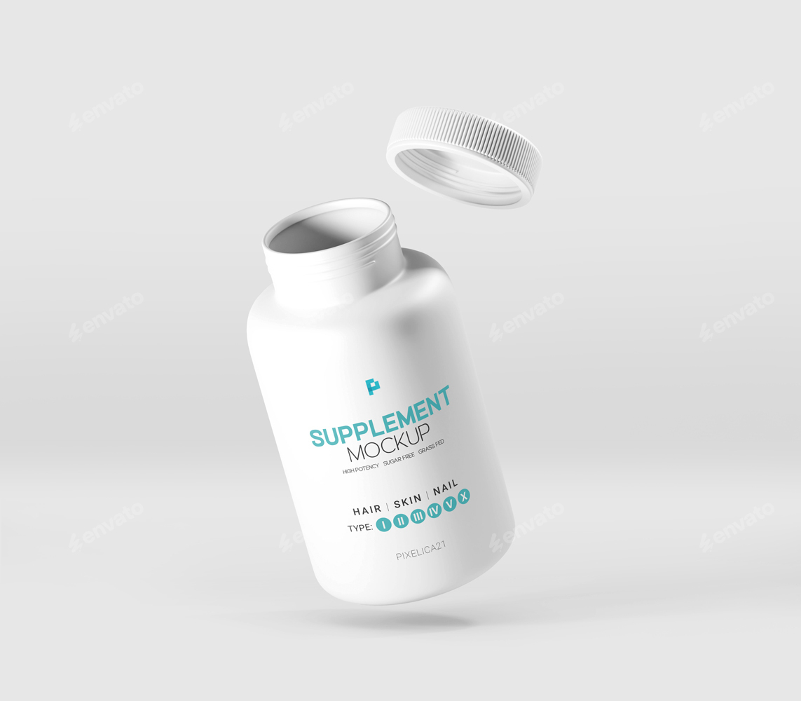 Supplement Bottle Mockup, Graphics | GraphicRiver