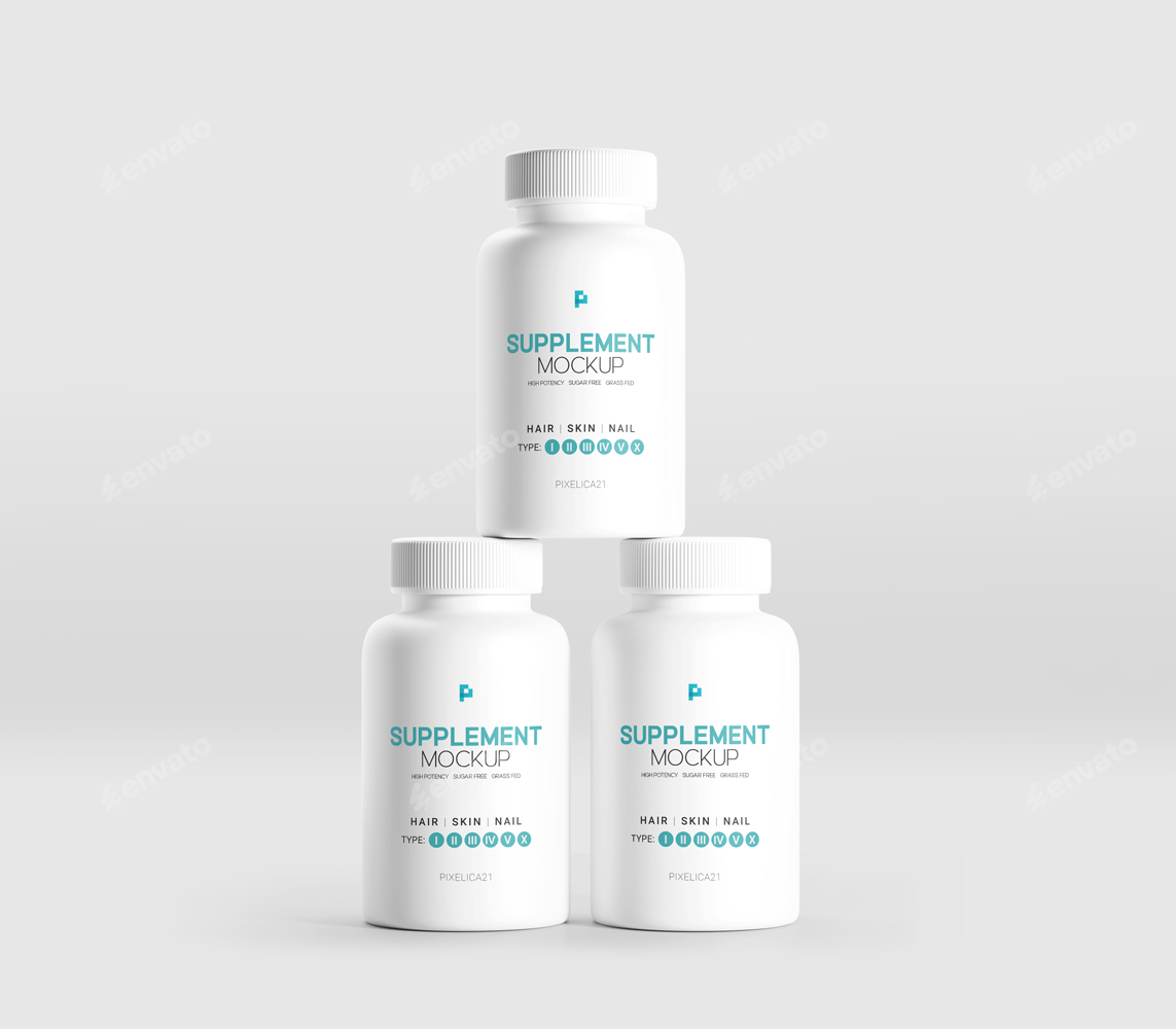 Supplement Bottle Mockup, Graphics | GraphicRiver