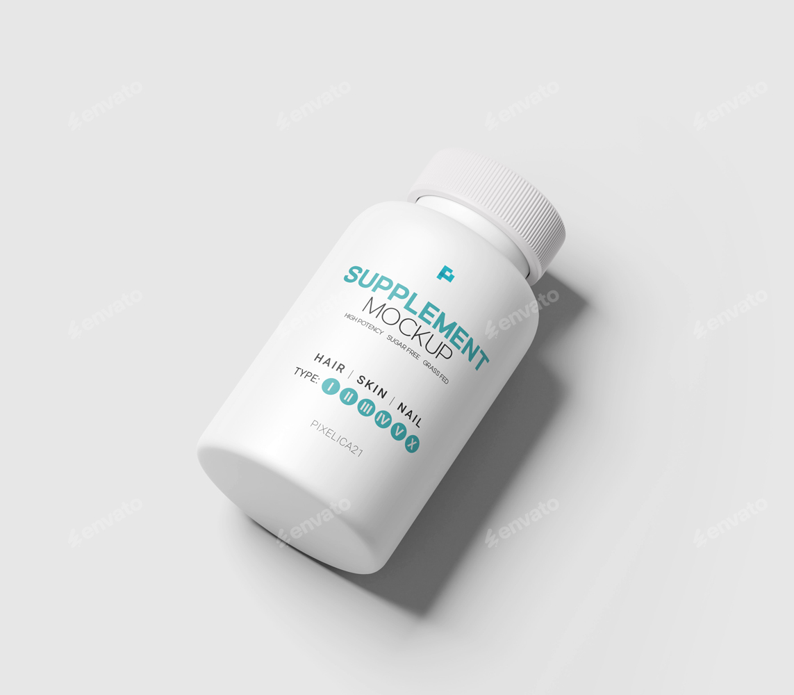 Supplement Bottle Mockup, Graphics | GraphicRiver