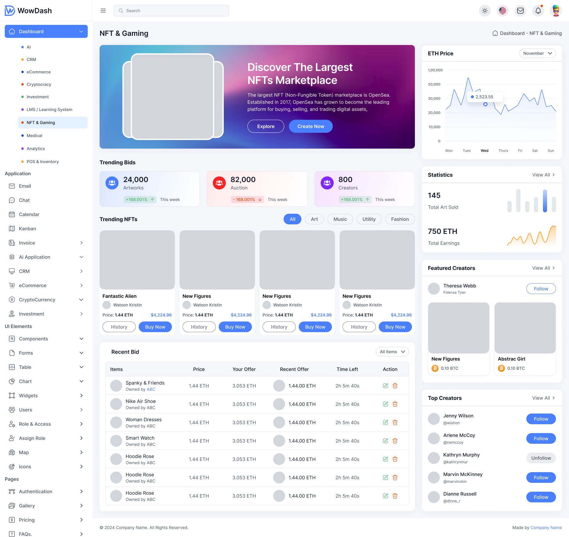 WowDash - Figma Admin Dashboard UI Template by wowtheme7 | ThemeForest