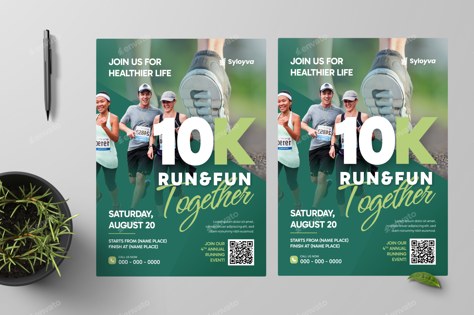 Runners Wild Competition Flyer, Print Templates | GraphicRiver