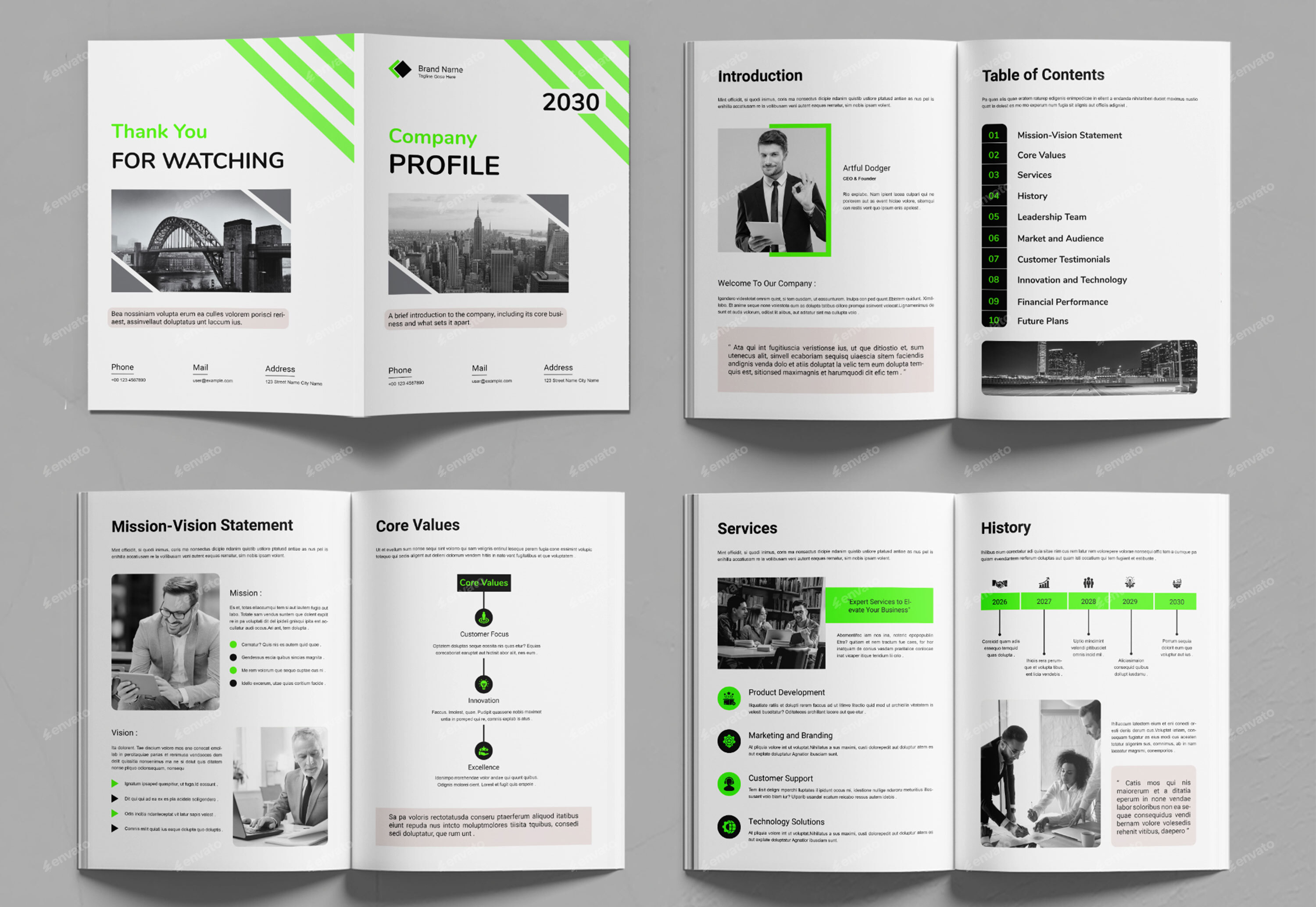 Company Profile Template, Print Templates | GraphicRiver