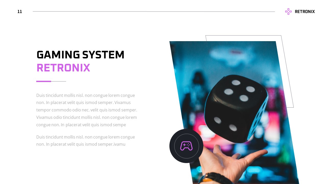 Retronix - Gaming Google Slides Template, Presentation Templates ...