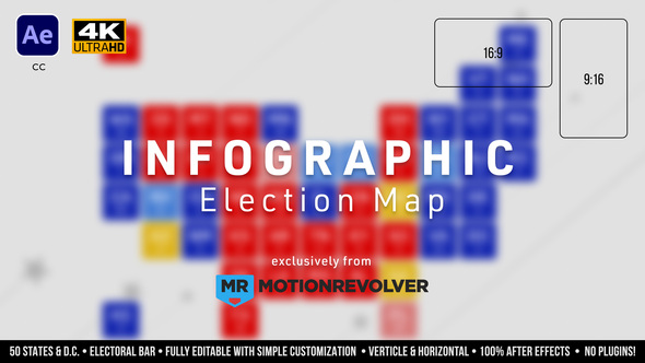 Infographic Election Map, After Effects Project Files | VideoHive