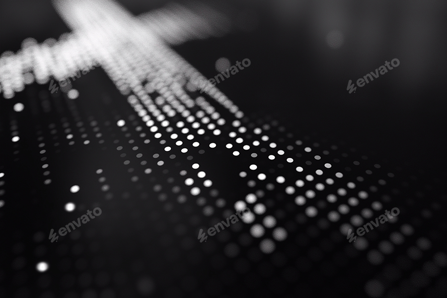 Dot-Matrix Display Backgrounds, Graphics | GraphicRiver