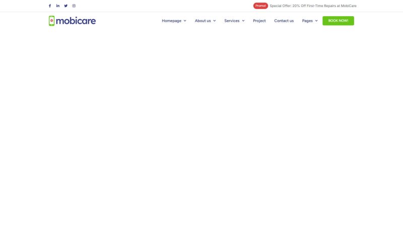 MobiCare - Mobile Phone & Computer Repair Elementor Pro Template Kit by moxcreative