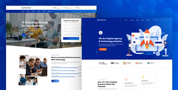 Braintech - Technology & IT Solutions WordPress Theme by rs-theme | ThemeForest