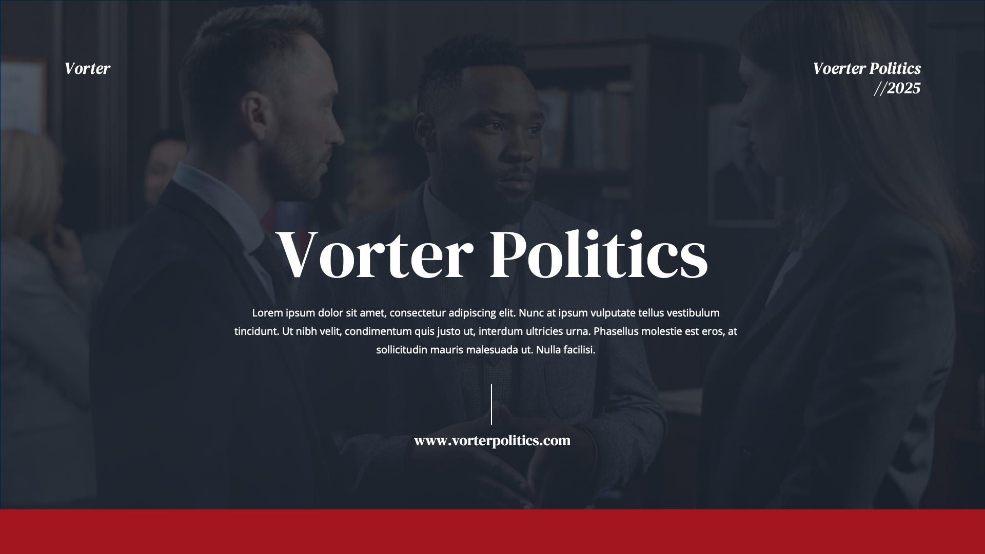 Vorter - Political Campaign PowerPoint Template, Presentation Templates