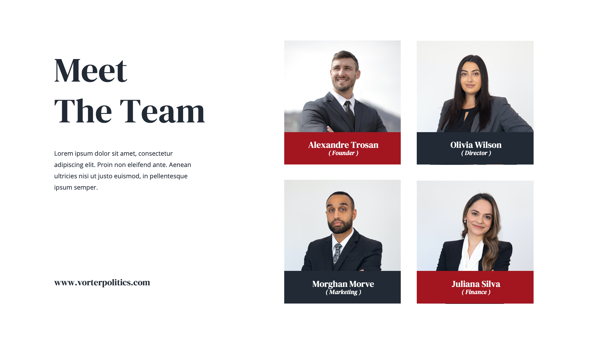 Vorter - Political Campaign PowerPoint Template, Presentation Templates