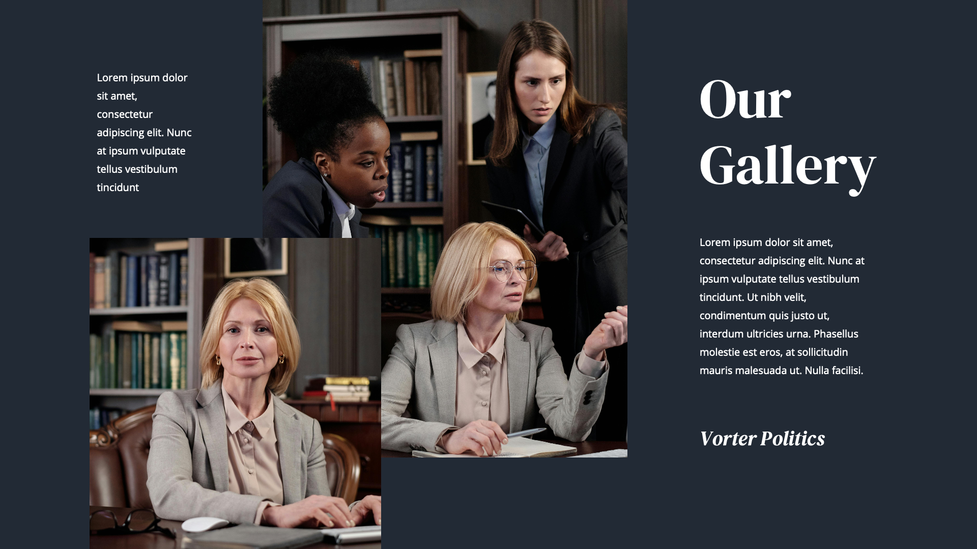 Vorter - Political Campaign PowerPoint Template, Presentation Templates