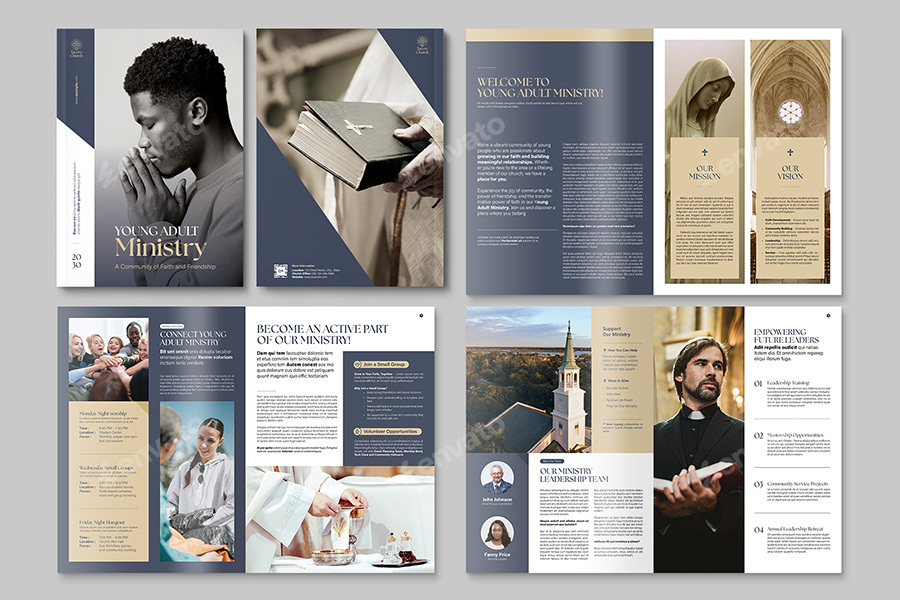 Church Brochure Template, Print Templates | GraphicRiver