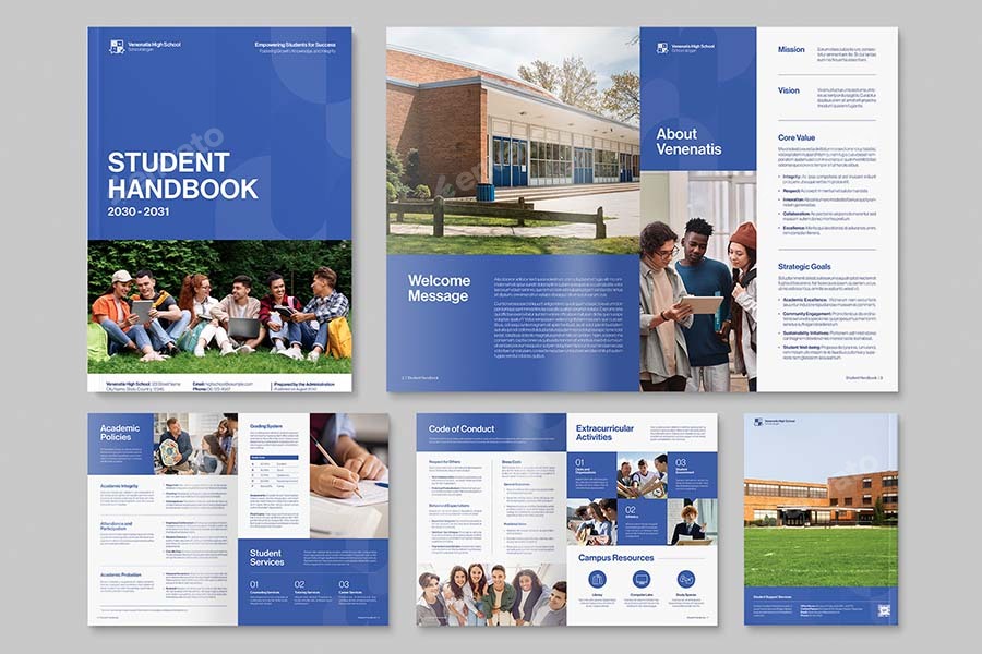 Student Handbook Template, Print Templates | GraphicRiver
