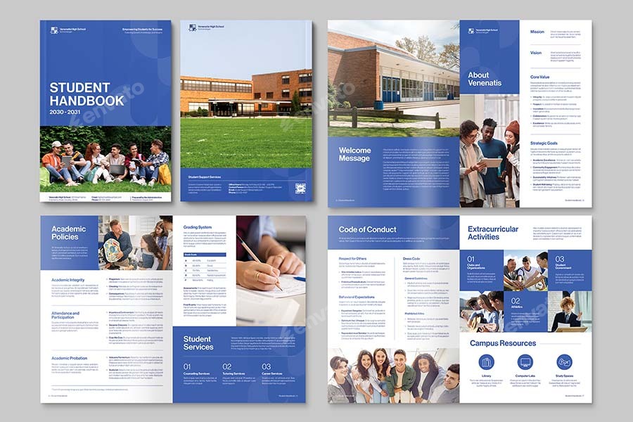 Student Handbook Template, Print Templates | GraphicRiver