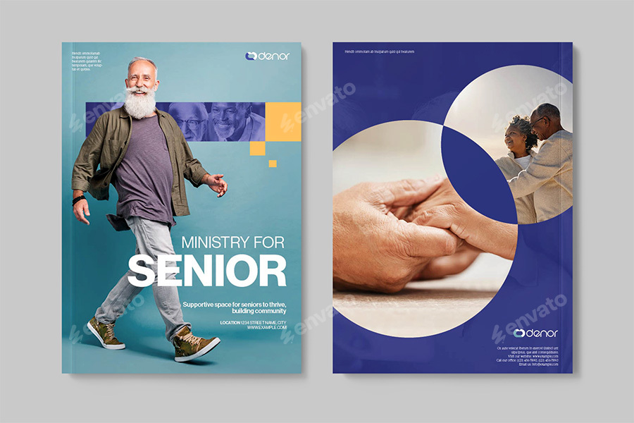 Senior Ministry Brochure Template, Print Templates | GraphicRiver