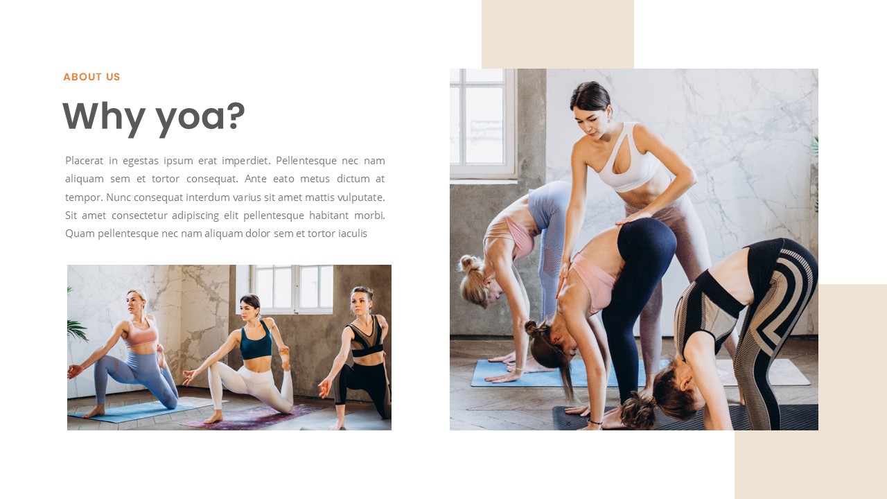 Yoa - Yoga Presentation Google Slides Template, Presentation Templates