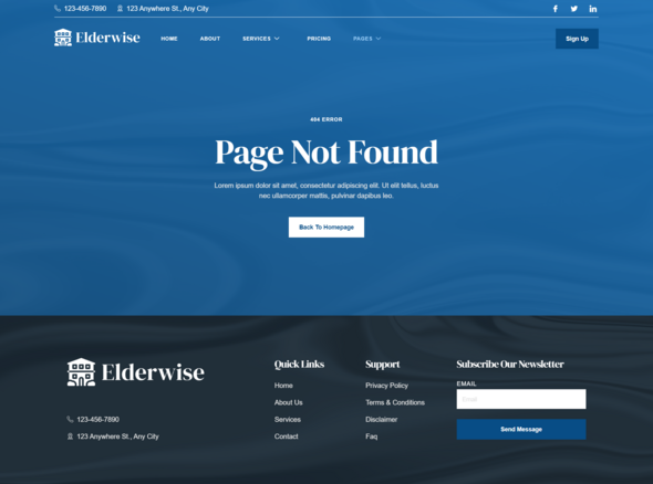 Elderwise - Home Care Services Elementor Template Kit by kohesifstudio
