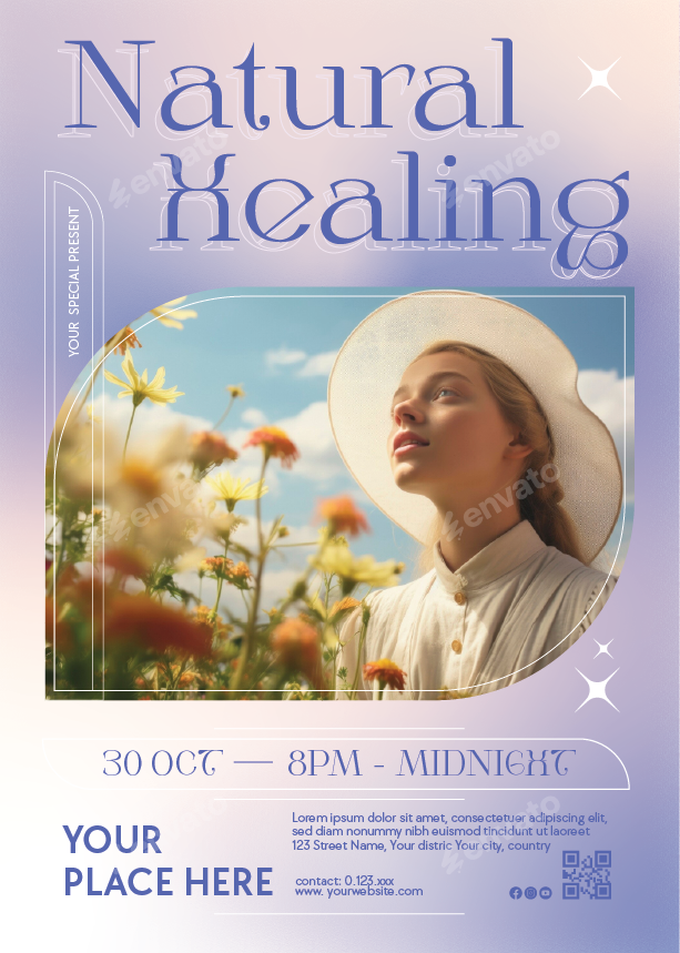 Nature Healing Flyer, Print Templates | GraphicRiver