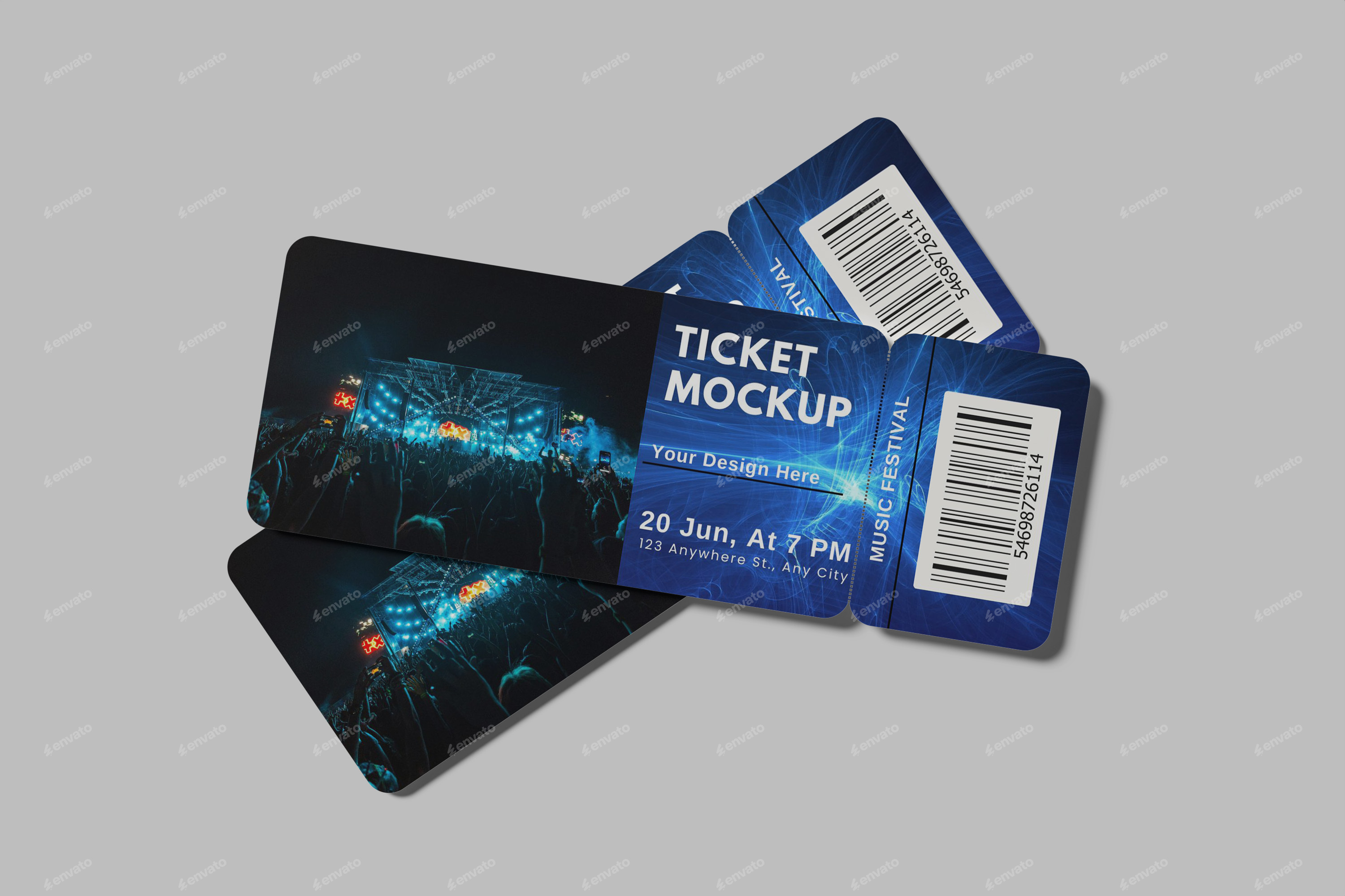 Ticket Mockup, Graphics | GraphicRiver