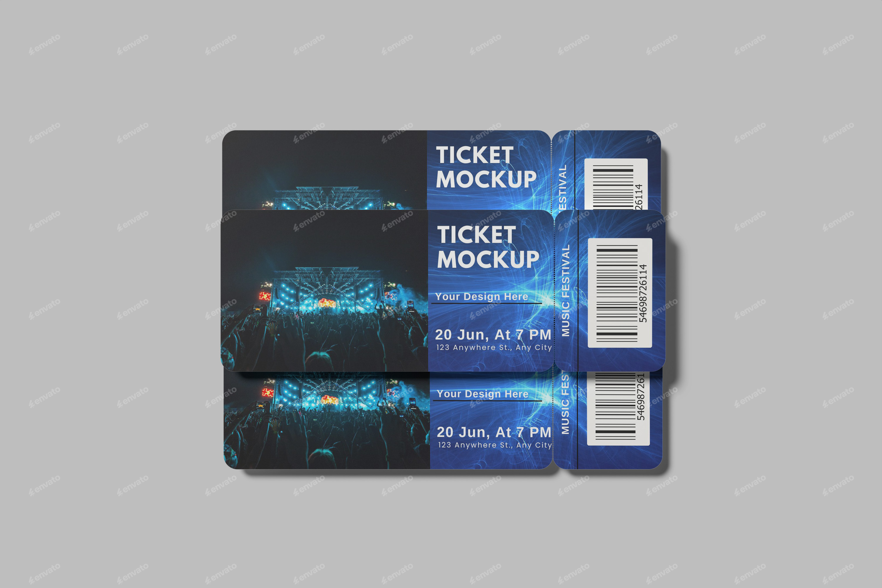 Ticket Mockup, Graphics | GraphicRiver