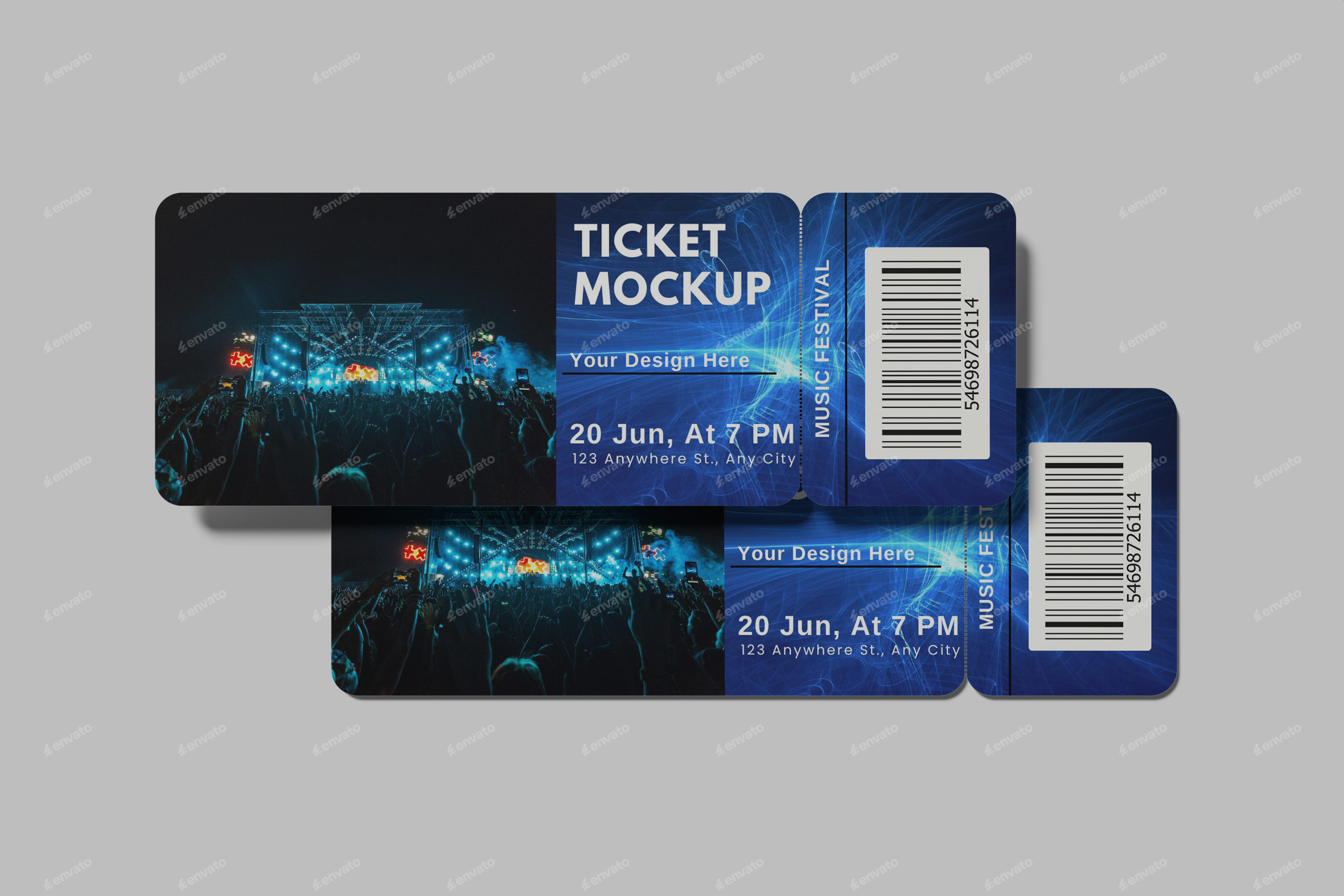 Ticket Mockup, Graphics | GraphicRiver