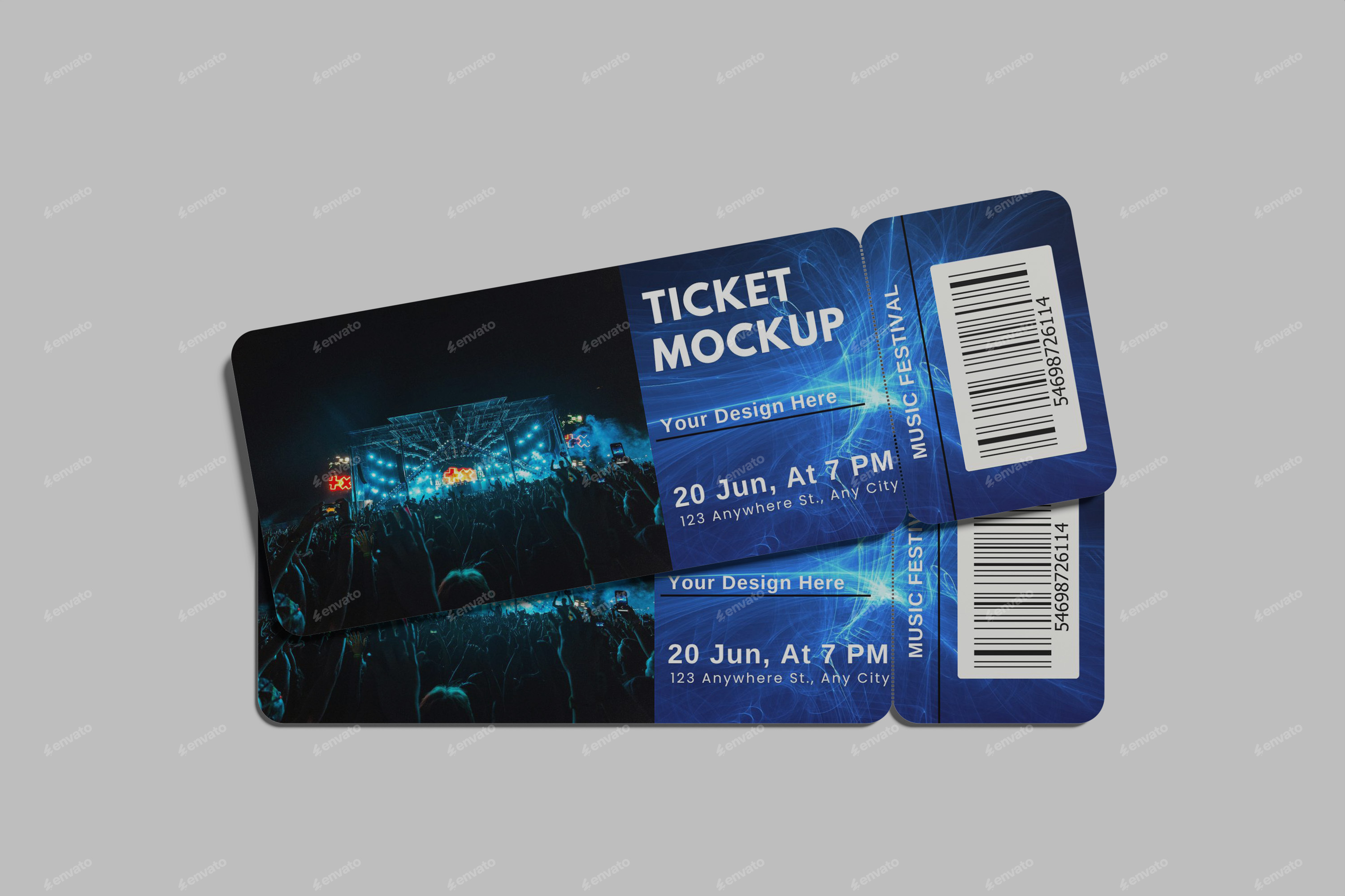 Ticket Mockup, Graphics | GraphicRiver