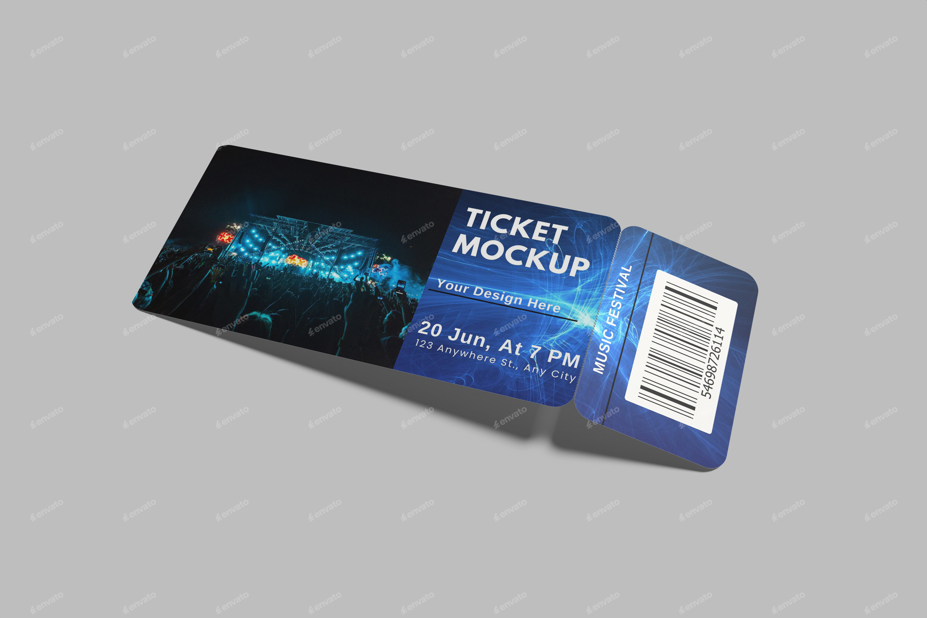 Ticket Mockup, Graphics | GraphicRiver