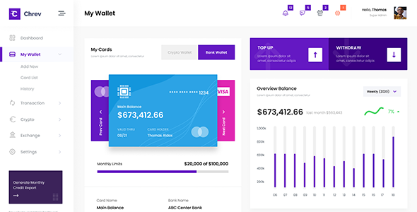 Chrev - Vite Crypto Admin Dashboard Template by DexignZone | ThemeForest