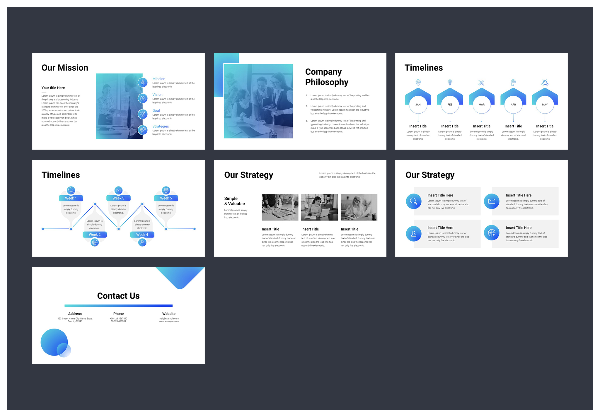 Business Proposal Google Slide Template, Presentation Templates ...