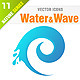 Water & Wave icons, Vectors | GraphicRiver