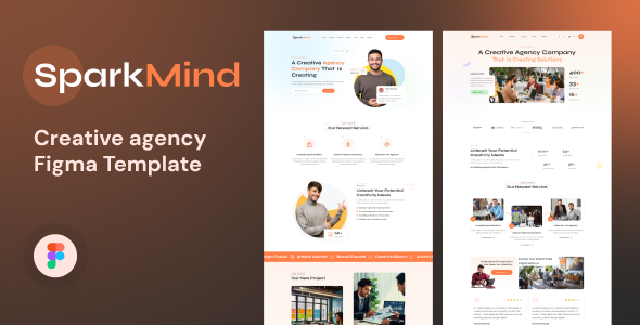 SparkMind - Creative agency Figma Template by Mugli | ThemeForest
