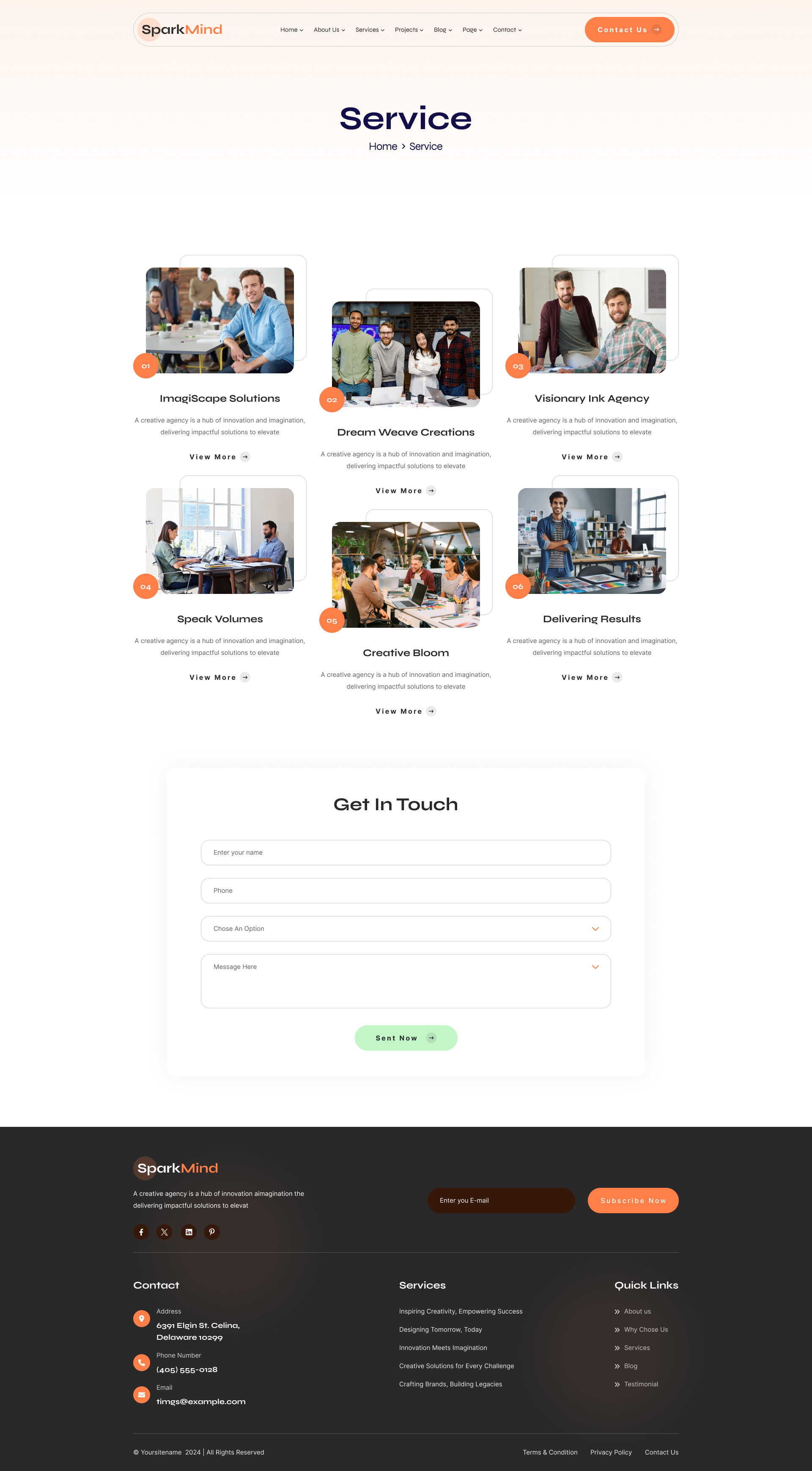 SparkMind - Creative agency Figma Template by Mugli | ThemeForest