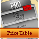 Modern Pricing Grid - with widgets, Web Elements | GraphicRiver