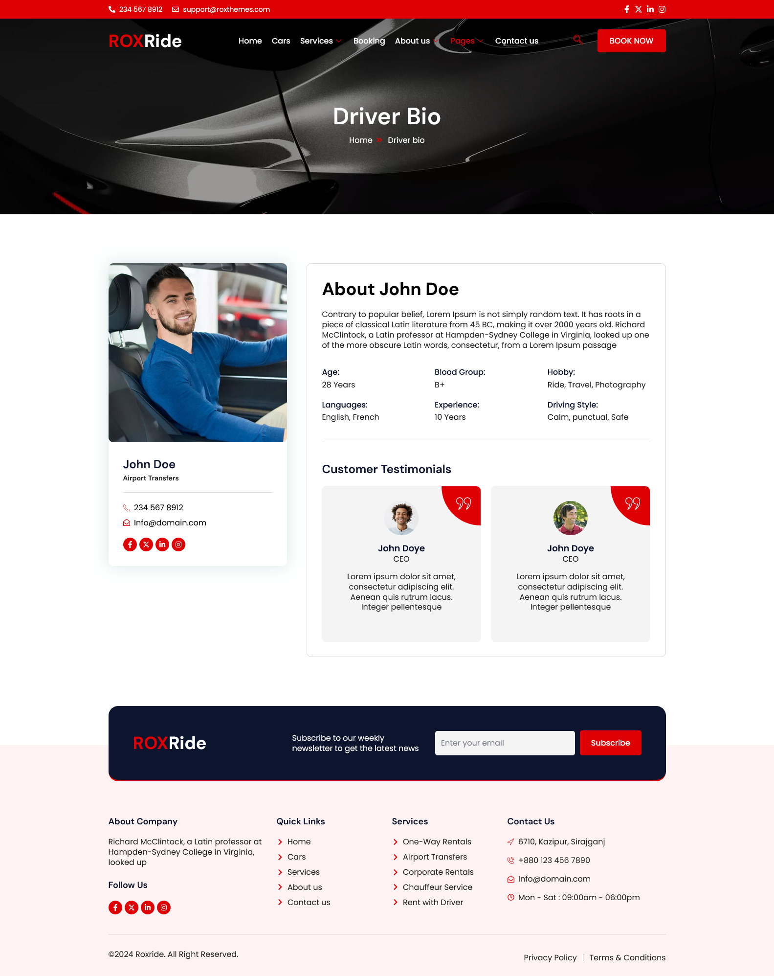 Roxride - Car Rental Elementor Template Kit by Rox_Themes | ThemeForest