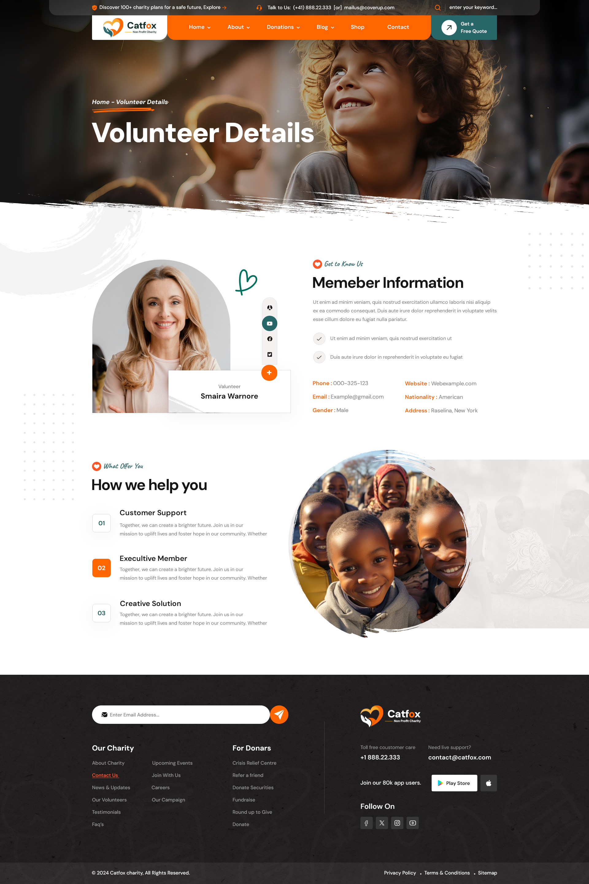 Catfox -Non Profit Charity Figma Template by wp_studio | ThemeForest