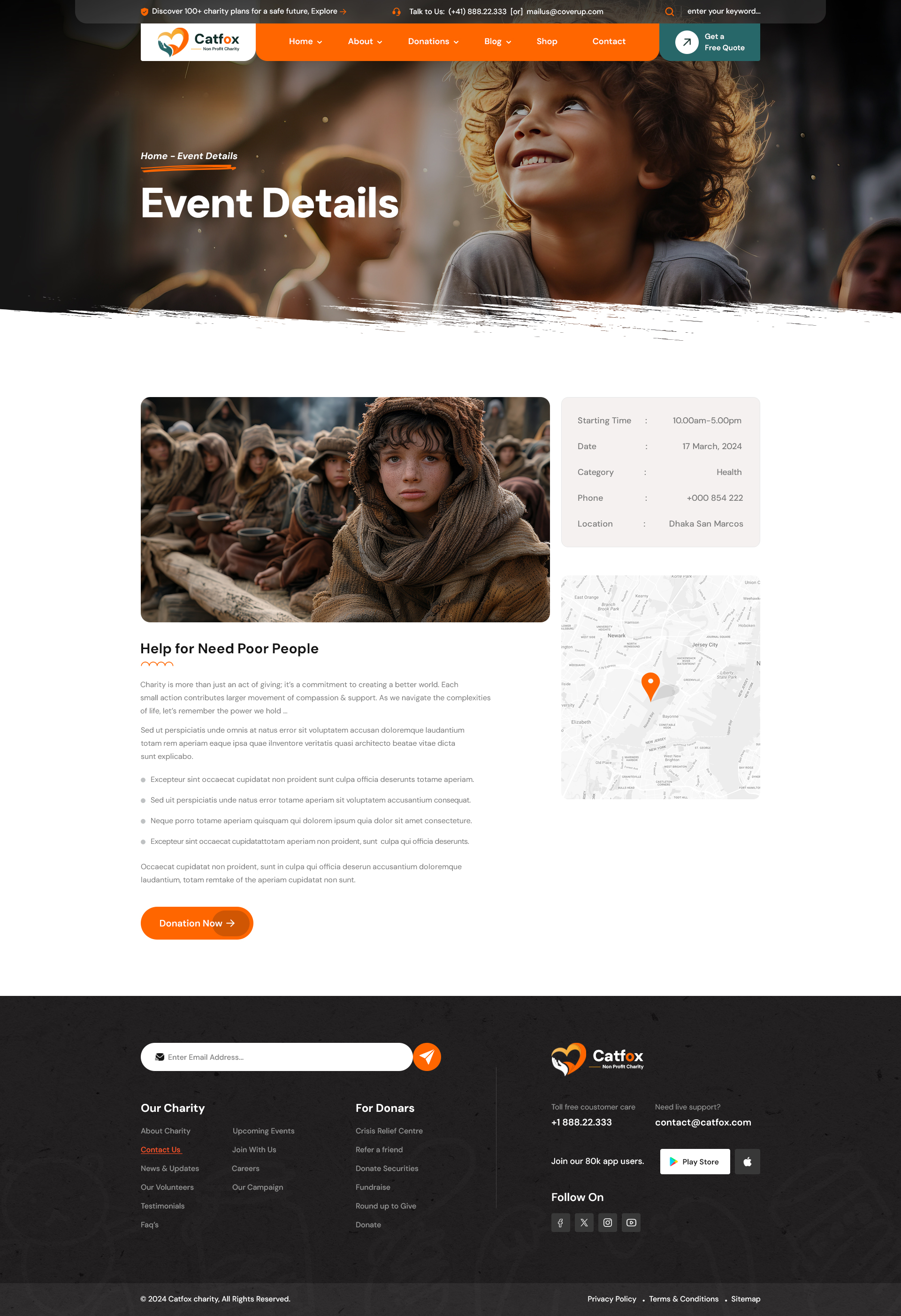 Catfox -Non Profit Charity Figma Template by wp_studio | ThemeForest