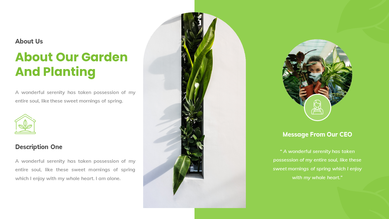 Greenies - Garden PowerPoint Presentation Template, Presentation Templates