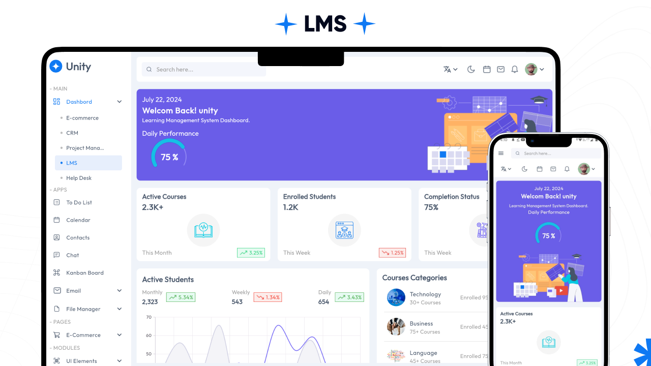 Unity - Multipurpose Admin & Dashboard Template | Next Generation Admin Dashboard Flutter ...