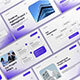 White and Purple Gradient Project Management PPT, Presentation Templates