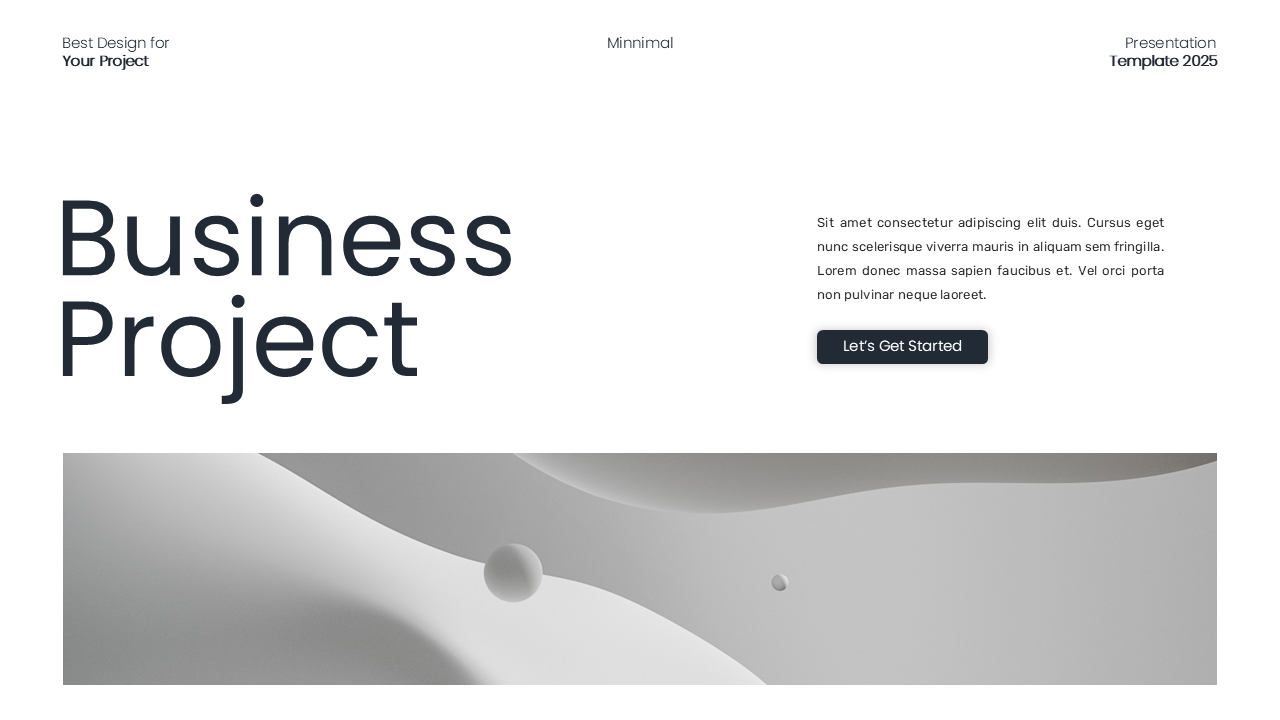 Minnimal - Creative Business Project Presentation Template ...