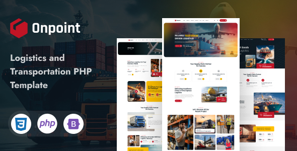 Onpoint - Logistics and Transportation PHP Template by themehealer