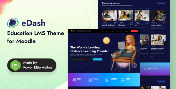 eDash - Education LMS Theme for Moodle 4+ by EnvyTheme | ThemeForest