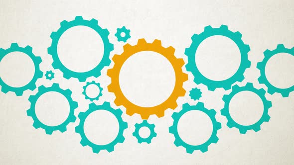 Cogwheel Animation 4K, Motion Graphics | VideoHive