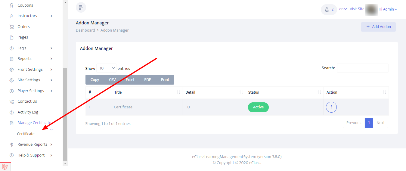 eClass LMS Certificate Addon by nextlinestudio | CodeCanyon
