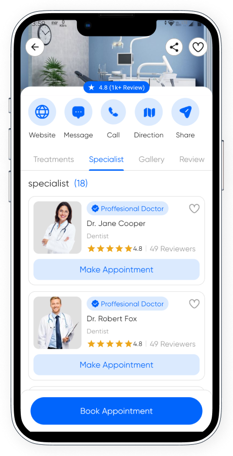 DocFinder - Doctor Appointment Booking Mobile App - Medical Clinics and ...